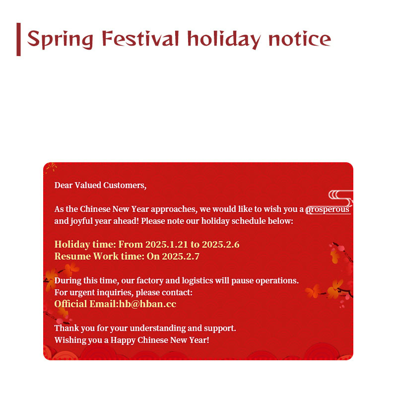 Chinese New Year Holiday Notice 2025 | ShangHai Hongbo Electric Co., Ltd.