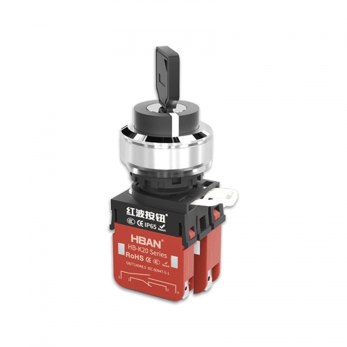 Quality service 30MM key switches 2no2nc 20amp 400v push button
